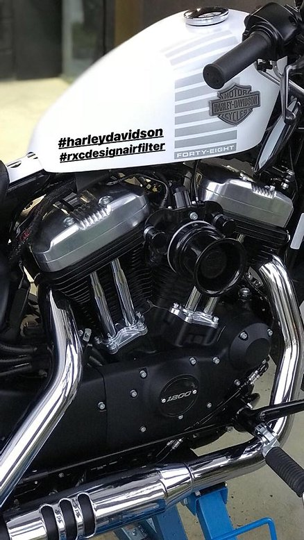 Classic Velocity Stack Air Cleaner for Harley Davidson - Black – Iron ...